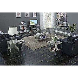 Convenience Concepts SoHo Bookcase, Faux Birch / Glass