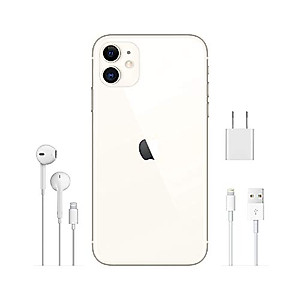Apple iPhone 11 [64GB, White] + Carrier Subscription [Cricket Wireless]