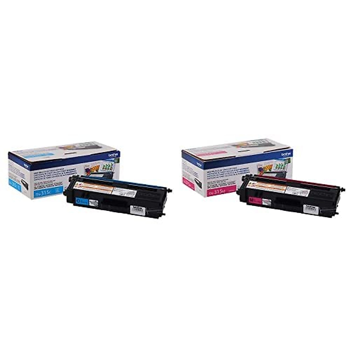 Brother TN-315CMY DCP-9050 9055 9270 HL-4140 4150 4570 MFC-9460 9465 9560 9970 Toner Cartridge Set (Cyan Magenta Yellow, 3-Pack) in Retail Packaging