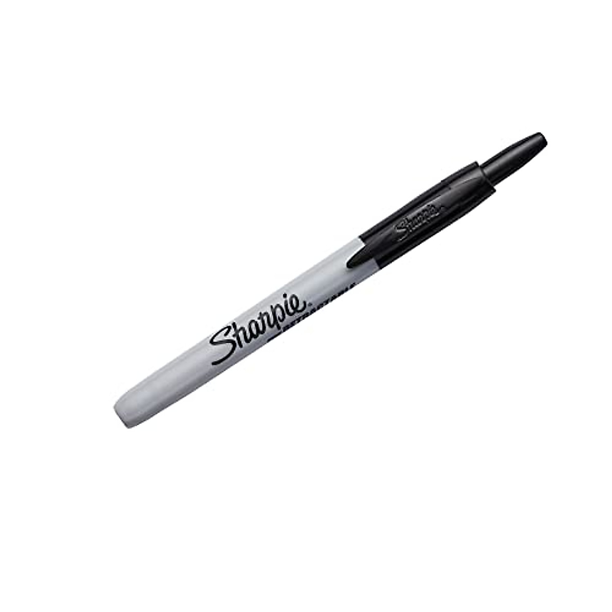 Sharpie® Retractable Permanent Markers, Fine Point, Black, Pack Of 3 Markers