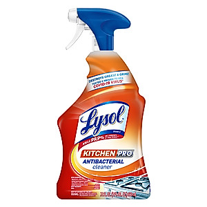 Lysol Kitchen Pro Antibacterial Cleaner Trigger, Orange , 22 oz