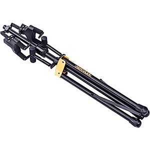 Hercules Stands GS422B PLUS Dual Guitar Stand with Auto Grip System and Foldable Yoke,Black