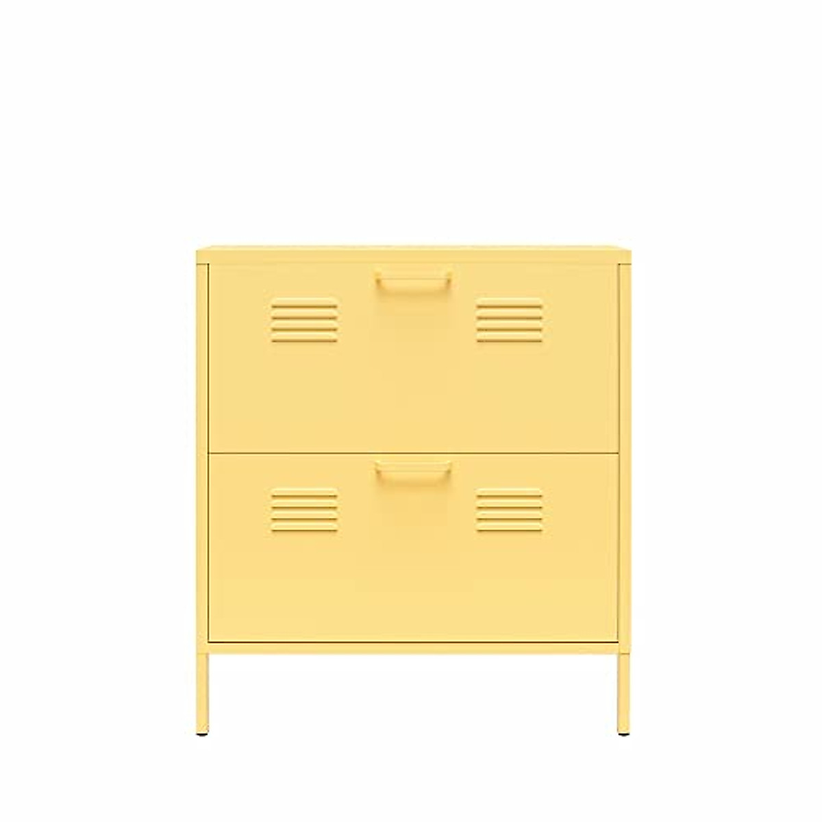 Novogratz Cache 2 Door Shoe Storage, Yellow