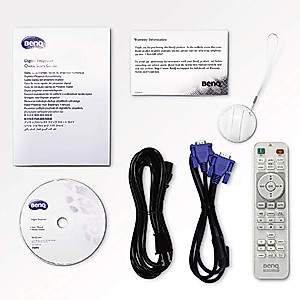 BenQ MH733 1080P DLP Business Projector, 4000 Lumens, 3D, HDMI, USB Reader, 10W Speaker, LAN Control, 100” @8.2ft, 1.3X Zoom (Renewed)