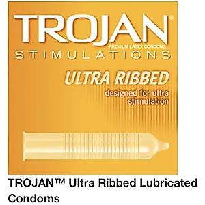 Trojan Pleasure Pack Premium Lubricated Latex Condoms, 40 Count (Fire & Ice)