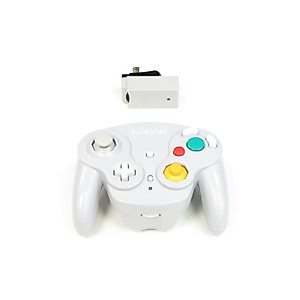 Gamecube Wavebird Wireless Controller Grey, Silver, Compatible with Wii