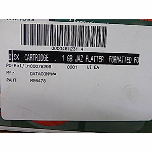 Iomega JAZ, ME6478 1GB Disk Cartridge