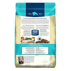 Blue Buffalo Life Protection Formula Adult Dry Dog Food, Helps Build and Maintain Strong Muscles, Made with Natural Ingredients, Fish & Brown Rice Recipe, 30-lb. Bag