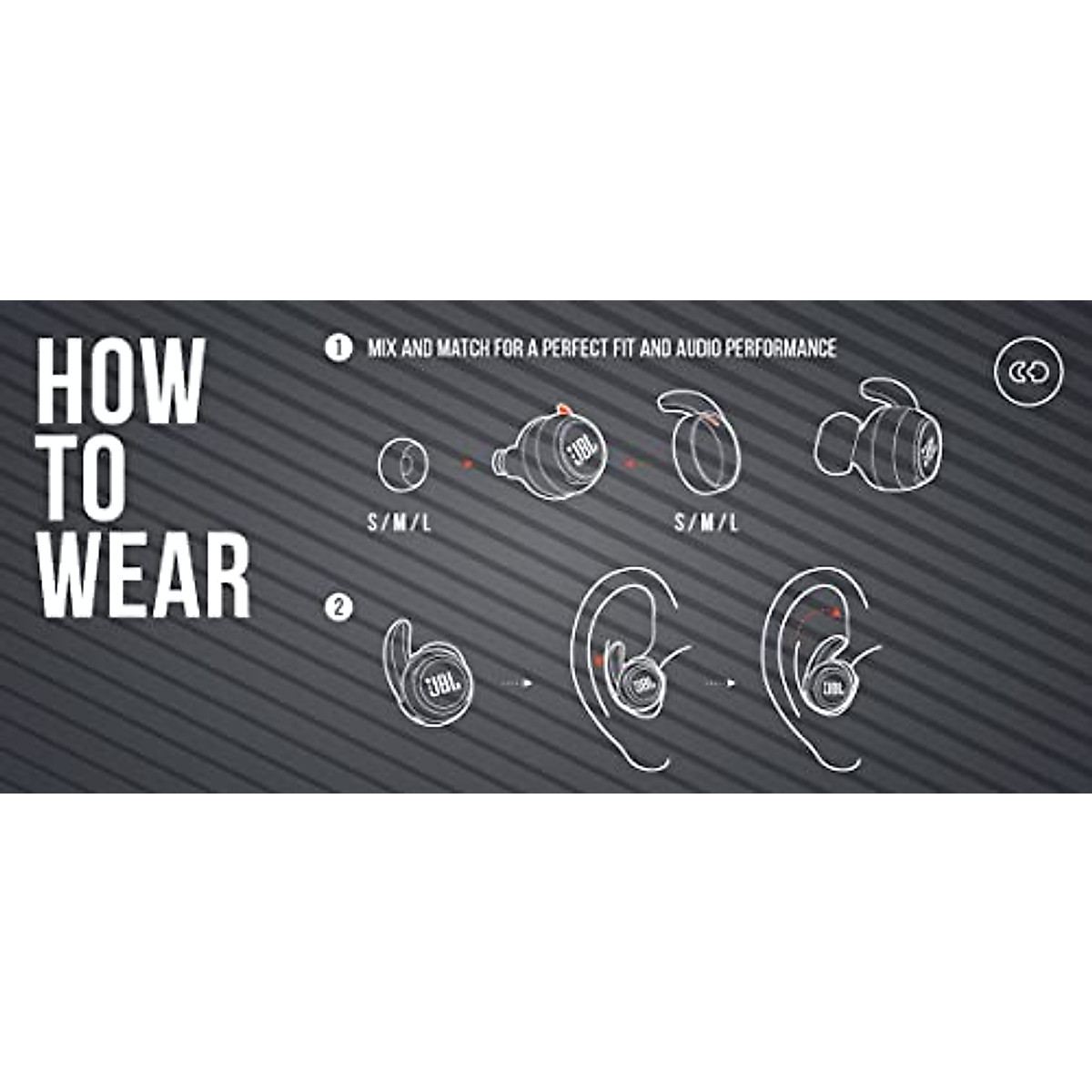 JBL Reflect Mini NC: True Wireless Noise Cancelling Sport Headphones - Black