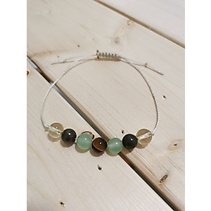 LFaize Money Maker, Pyrite, Aventurine, Tiger Eye, Citrine, Meditation, Wealth, Abundance, Prosperity, String Bracelet