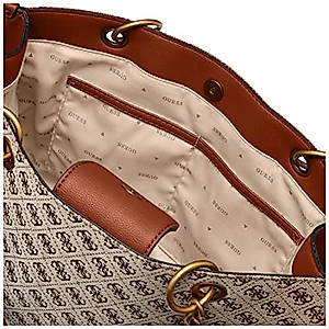Guess AVIANA TOTE Women's Ladies Bag, Cognac Beige