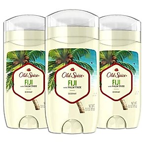 Old Spice Aluminum Free Deodorant for Men Fiji With Palm Tree Scent Inspired By Nature 3 Oz, Pack Of 3
