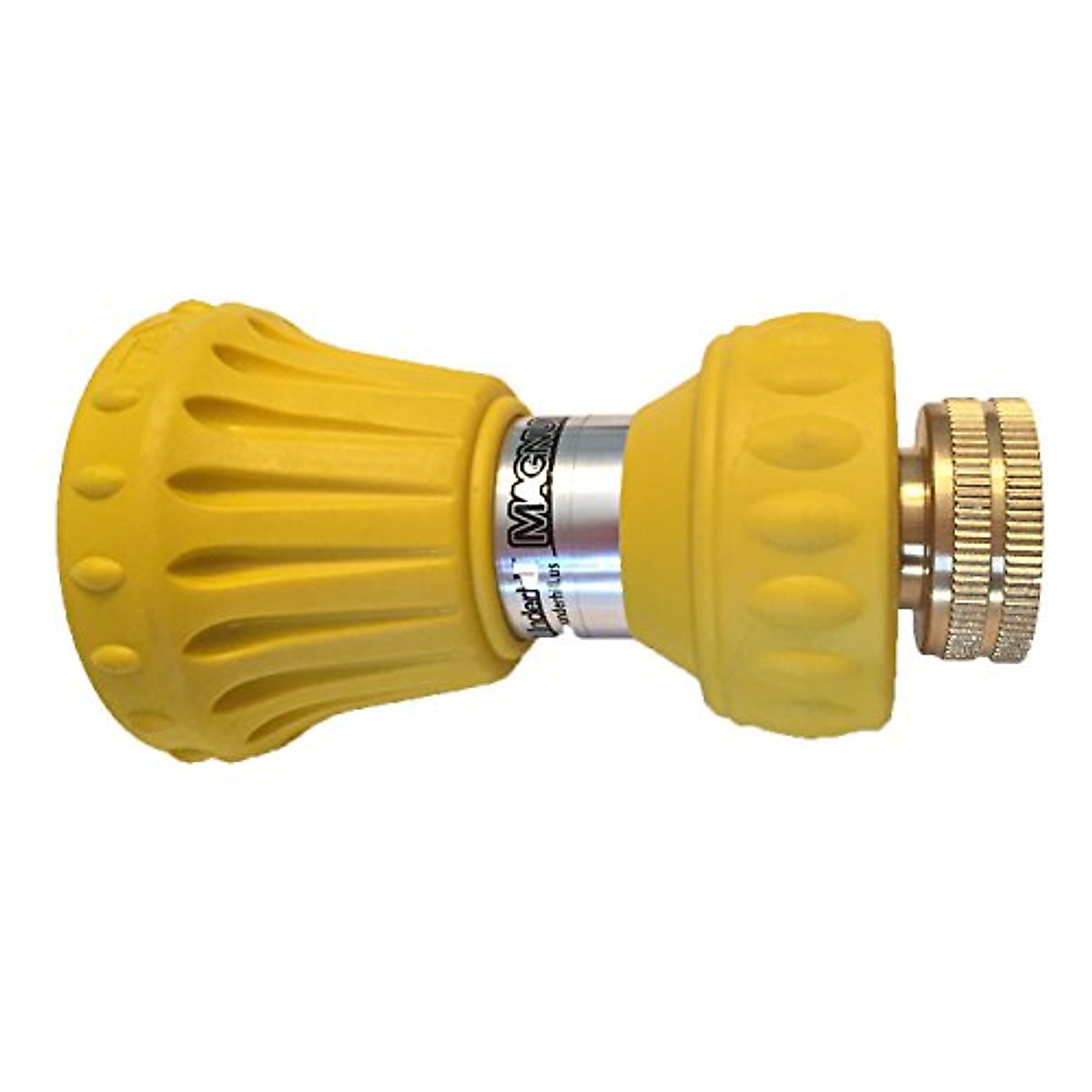 Underhill Garden Water Hose Nozzle, Sprayer, 37 GPM 80 PSI, 3/4-Inch Thread Inlet, Jet, Soak, Fan, Attachment, Heavy-Duty Metal and Rubber, Adjustable, Magnum, NG450