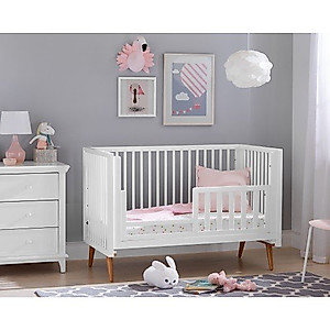 Contours - Roscoe - Toddler Bed & Day Bed Conversion Kit Easy-to-Assemble with Built-in Hardware – White