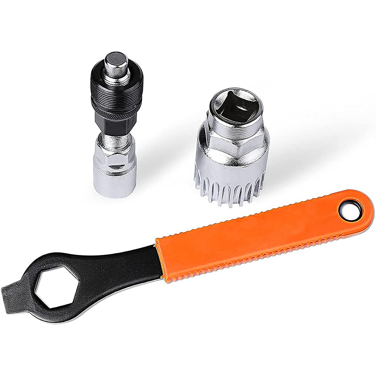 MMOBIEL Professional Bike Crank Puller and Bottom Bracket Remover 20 Teeth Incl. 16mm Spanner/Wrench Repair Tool Kit Compatible with Shimano, BSA, SRAM, Etc.