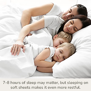 Decfair 100% Egyptian Cotton King Sheet Set 1000 Thread Count Ivory Luxury Hotel Soft and Smooth King Size Bed Sheets Set 16" Deep Pocket Extra Long Staple Cotton Sateen Weave Bedding - 4 Piece