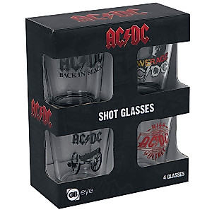 GB eye AC/DC Mix Shot Glasses - Set of 4