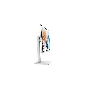 MSI Modern MD241PW, 24" Monitor, 1920 x 1080 (FHD), IPS, 75Hz, TUV Certified Eyesight Protection, 5ms, HDMI, USB C, Tilt, Swivel, Height Adjustable, Pivot, White