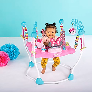 Bright Starts Disney Baby MINNIE MOUSE PeekABoo Activity Jumper with Lights and Melodies, Ages 6 months +