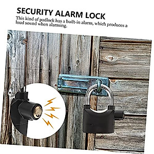 BESPORTBLE 2pcs Anti- Alarm Lock Bike Anti Lock Motorbike Alarm Lock Door Lock Alarm Sensor Cable Bike Lock Keyed Padlocks Folding Bike Lock Anti- Padlock Security Alarm Lock