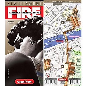 StreetSmart® Florence Map by VanDam ― Laminated pocket size Center City Street Map of Florence Italy with six distinct walking tours showing all ... Edition) Map – 2024 International Edition