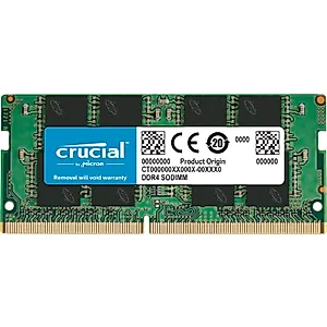 Crucial 16GB DDR4 3200 MHz (PC4-25600) SODIMM 260-Pin Memory - CT16G4SFRA32A