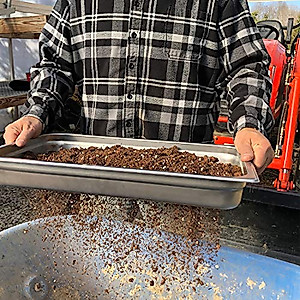 Raw Rutes - Stainless Garden Sifter for Compost, Dirt and Potting Soil - Welded Wire Mesh (Hand Held Garden Sifter) 13"x21"