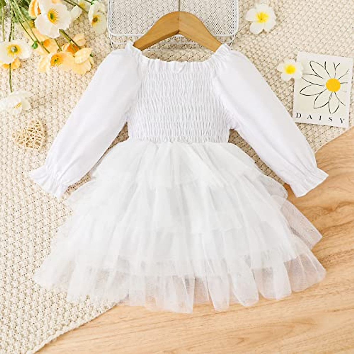 Toddler Fall Dress Baby Tutu Princess Birthday Dress Little Girl Long Sleeve Winter Wedding Party Casual Clothes 1-4T