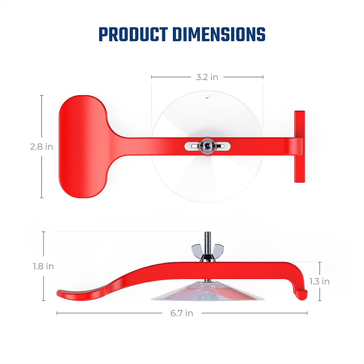 Convertible Doctor Suction Cup Clamps for Convertible Glass Windshield Repair/Gluing (6 Pack)