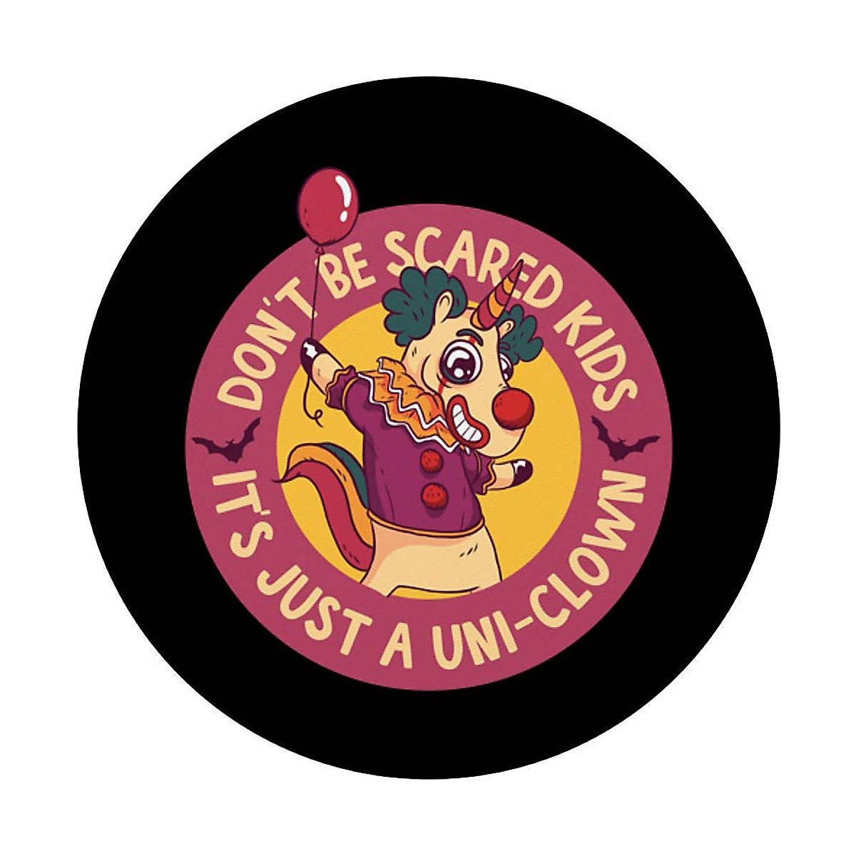 Don't Be Scared Kids It's Just A Uni-Clown PopSockets Grip and Stand for Phones and Tablets