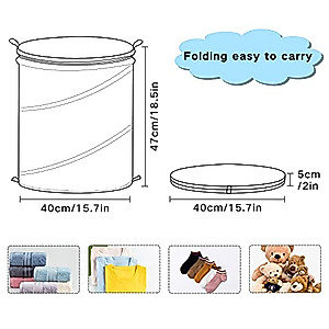 Butterfly Sunflowers Skull Pop Up Laundry Hamper With Lid Foldable Laundry Basket With Handles Collapsible Storage Basket Clothes Organizer for laundry Room Camp Travel