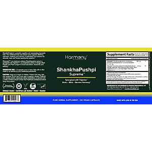 ShankhPushpi Supreme - Harmony Nutraceuticals Ayurvedic Medicine to Support Brain, Mind and Nervine