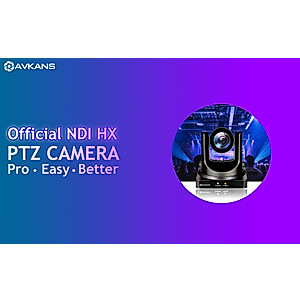 AVKANS 20X NDI PTZ Camera Kits IP Joystick Controller for Video Production