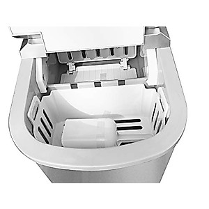 Frigidaire EFIC102 Counter Top Ice Maker, Silver, 26lb per day