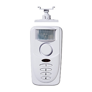 SABRE Wireless Motion Sensor Home Security Burglar Alarm with LOUD 120 dB Siren and 120 Degree Wide Angle Detection, DIY EASY Installation