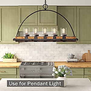 4-Pack Clear Glass Shade Light Fixture Replacement, 5.5in Height, 4.7in Diameter, 1.65in Fitter,High Transmittance Cylinder Glass Shade Cover Globe for Pendant Light Table Lamp Chandelier Wall Sconce