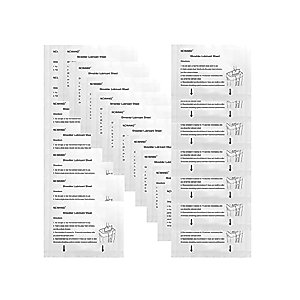 24PCS Paper Shredder Lubricant Sheets Shredder Oil Sheet for Blades