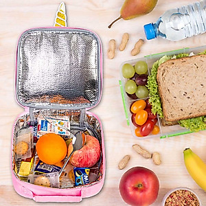 ZLYERT 3PCS Unicorn Backpack for Girls, Sequin Bookbag for Elementary Preschool Students, 16" Kids Backpacks with Lunch Box for Girl - Pink