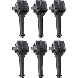 Evan Fischer Ignition Coil SET Compatible with 2003-2006 Volvo XC90, Fits 2001-2009 Volvo S60, Fits 2003-2007 Volvo XC70, Fits 1999-2006 Volvo S80, Fits 1999-2007 Volvo V70