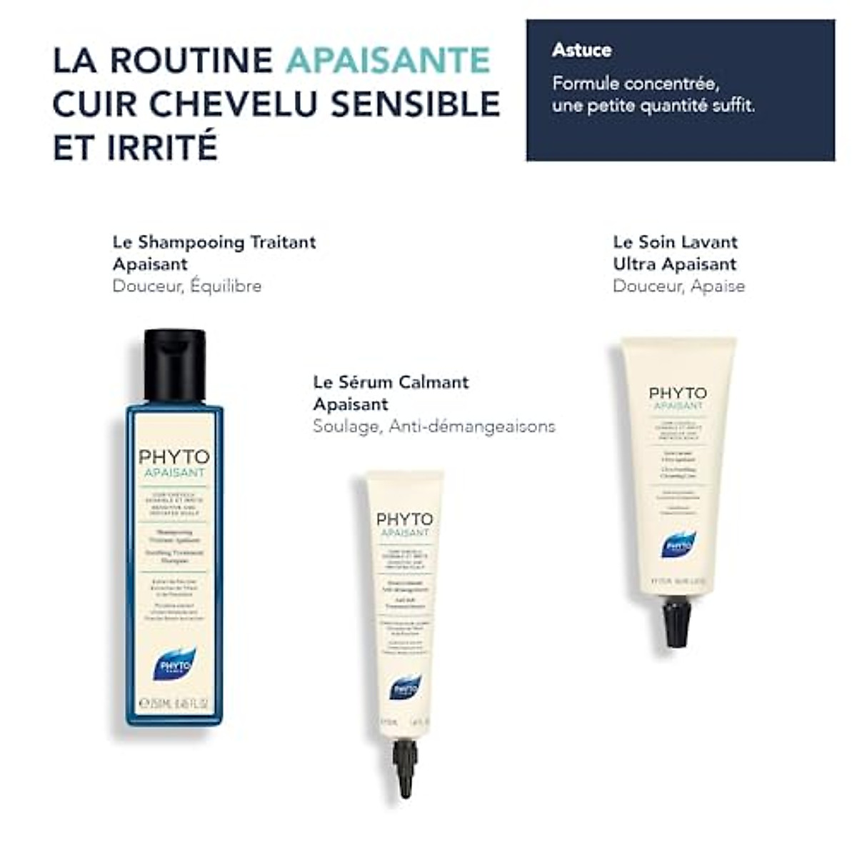 PHYTO Phytoapaisant Soothing Treatment Shampoo, 8.44 Fl Oz