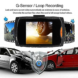 G · PEH Car Dash Cam 1080P Full HD Car DVR Dashboard Camera Video Recorder with G-Sensor Night Vision Loop Recording