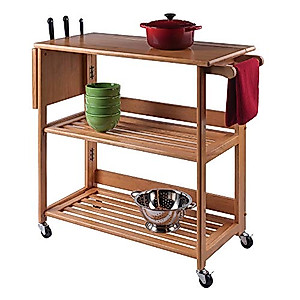 Winsome Radley Kitchen Cart, Light Oak