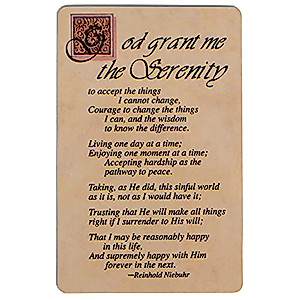 Pocket Card Bookmark Pack of 12 – Complete Serenity Prayer