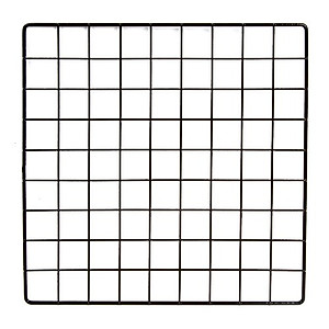 Econoco Commercial Epoxy Coated Grid Cubbies, 14" Length x 14" Width, Black (Pack of 48)