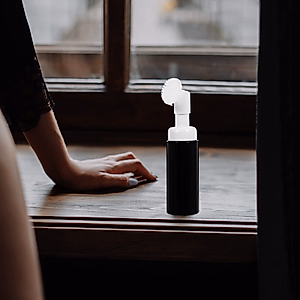 Foaming Dispenser 3Pcs Foaming Soap Dispenser Empty Facial Foam Bottle Hand Soap Containers with Foam Massage Clean Brush Head for Home Bathroom 100ml 30ml