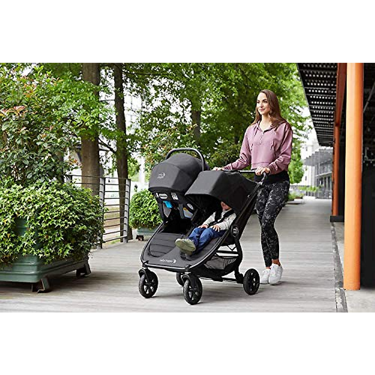 Baby Jogger City Mini GT2 All-Terrain Double Stroller, Jet , 40.7x29.25x42.25 Inch (Pack of 1)