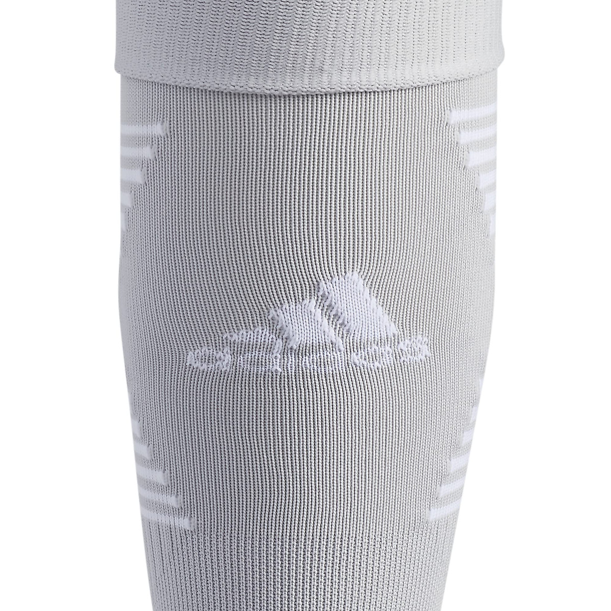 adidas Speed 3 Soccer Socks (1 Pair), Team Light Grey/White, Large