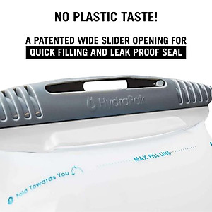 USWE Elite Hydration Bladder 3.0L, Water Reservoir with Plug-n-Play Quick Disconnect and Wide Slide-Seal Open, Reversible Leak Proof BPA Free, for Backpack