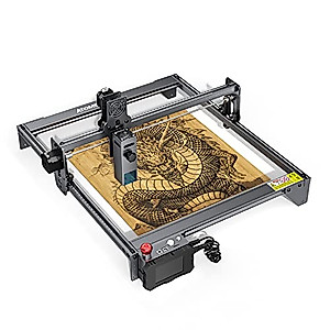 ATOMSTACK X7 Pro 50W Laser Engraver, Laser ingravor Cutter, 10W Output Power CNC Laser Engraver Cutting Machine, Eye Protection Fixed-Focus, DIY Laser Marking for Wood and Metal, 400x410mm