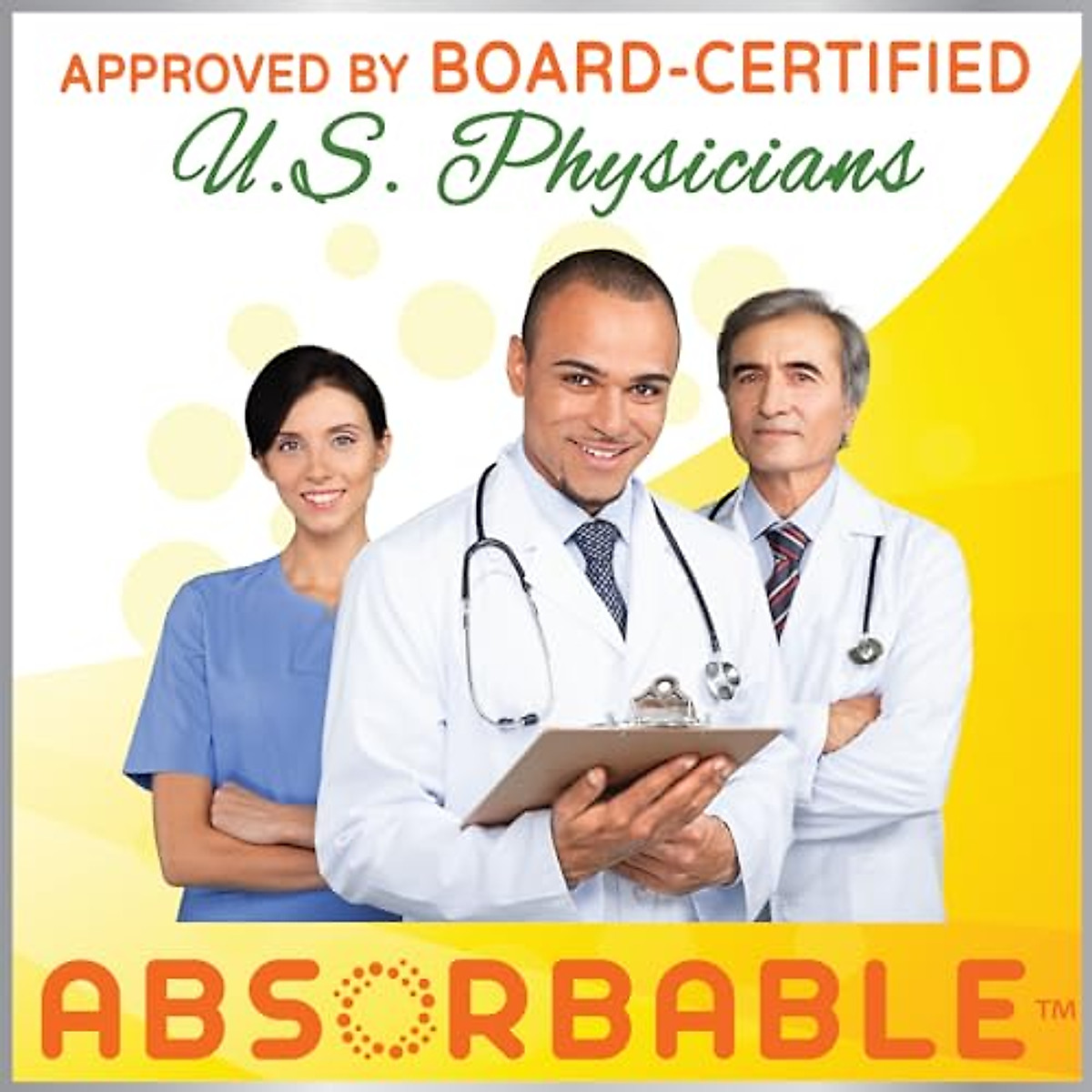 ABSORBABLE Vitamin C 500 mg with Rose Hip and 6 Natural Vitamin C Sources, Science Backed Proprietary Blend 60 Tablets